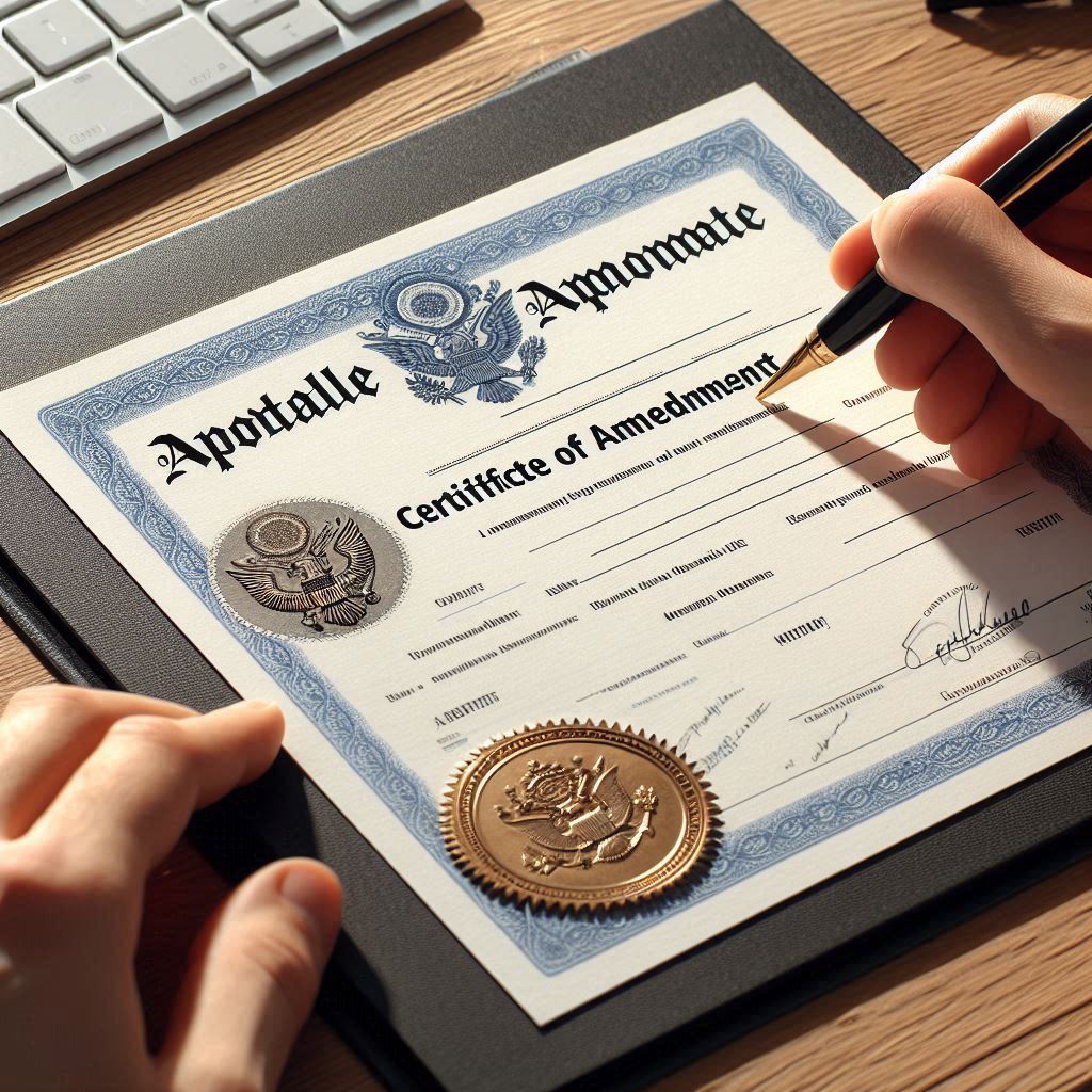 Issuing a revised certificate and even online apostille certification