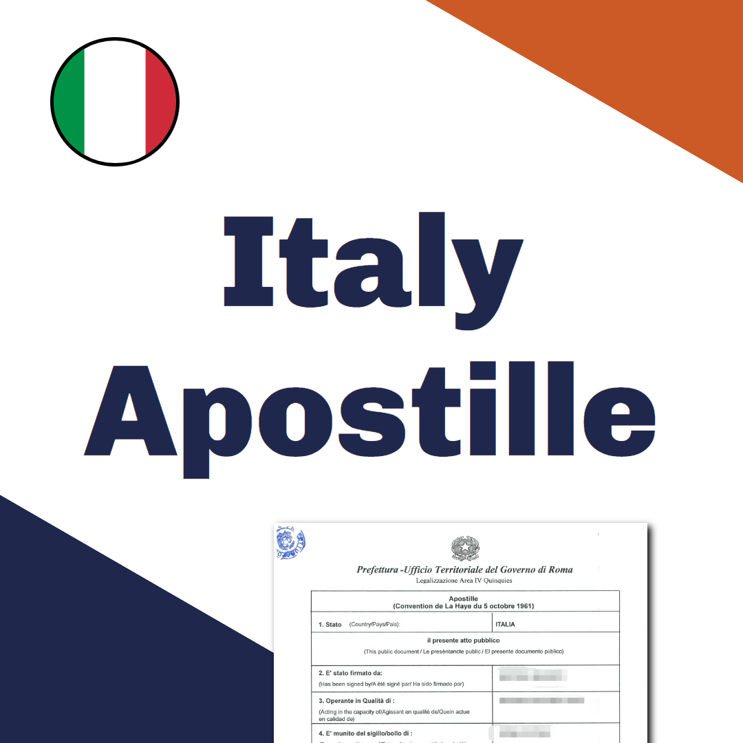 Apostille Service for Italy Documents with Hague Apostille Services