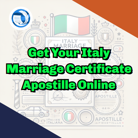 Get Your Italy Marriage Certificate Apostille Online